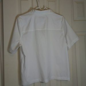 TravelSmith | Tops | Travel Smith White Short Sleeve Blouse | Poshmark